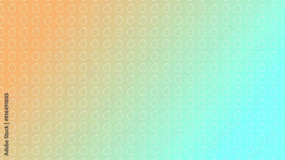 2D shape animation with colourful gradient pastel background motion ...