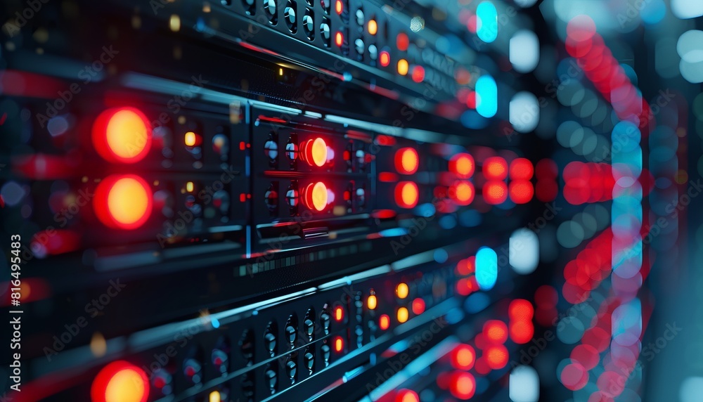 Firewall - Illustrate a firewall actively blocking unauthorized access ...