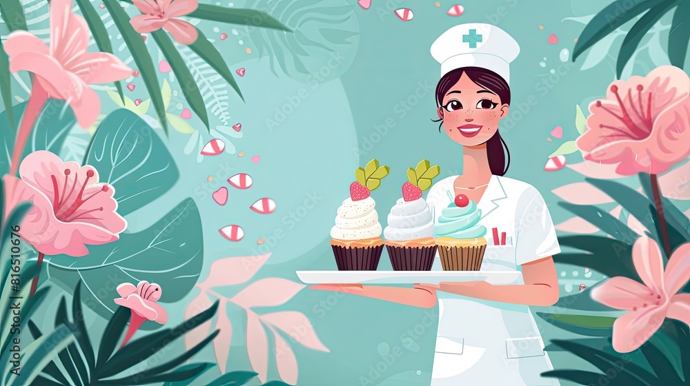 banner background of National Hospital Day theme banner design for ...