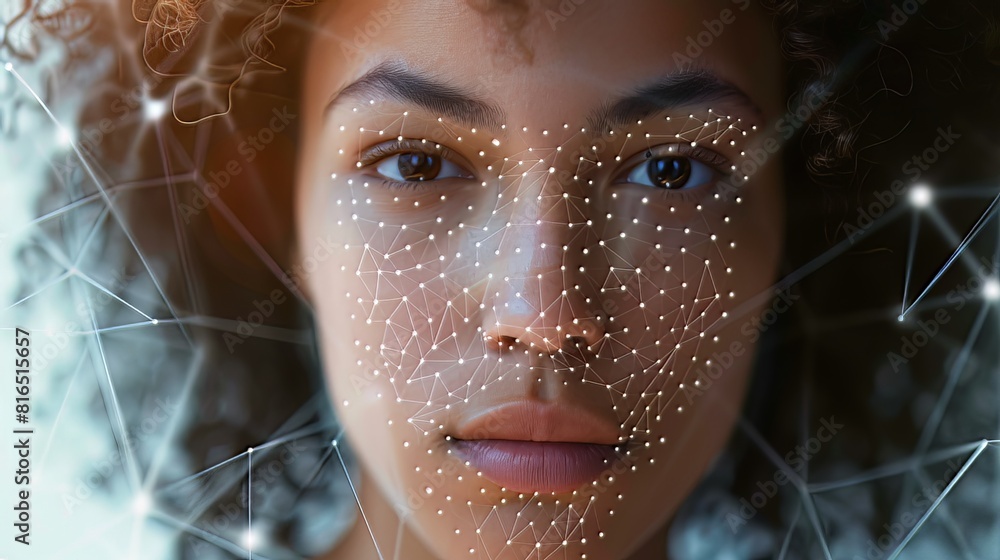 AI-powered software analyzes specific key features to identify faces in ...