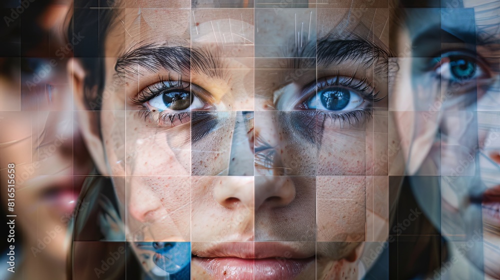 AI-powered software analyzes specific key features to identify faces in ...