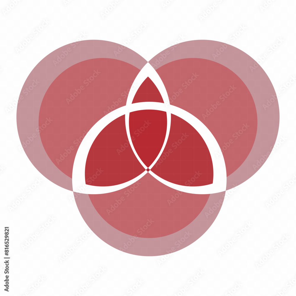 Simple Overlapping Circles Vector Drawing Version With Three To Seven Objects Also Interlocked