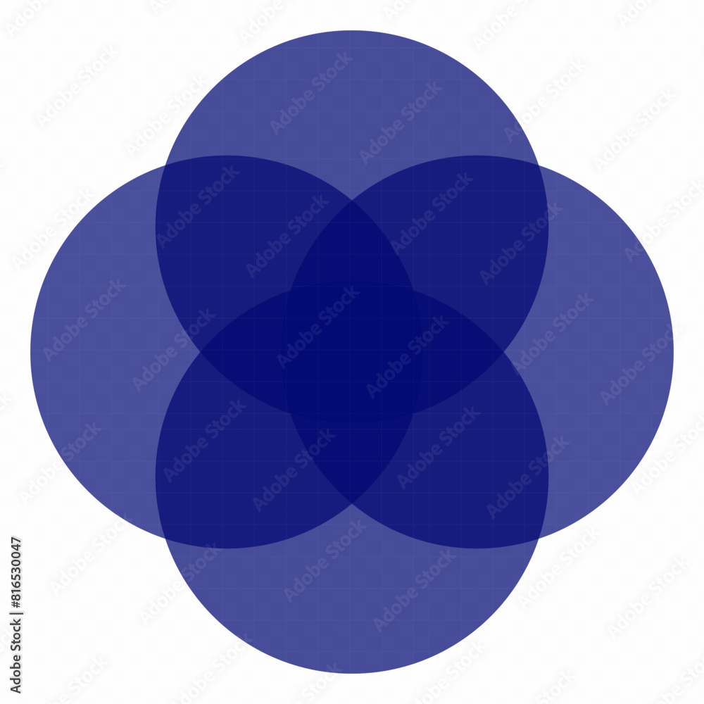 overlapping circles. Venn diagram infographics for three circle design ...