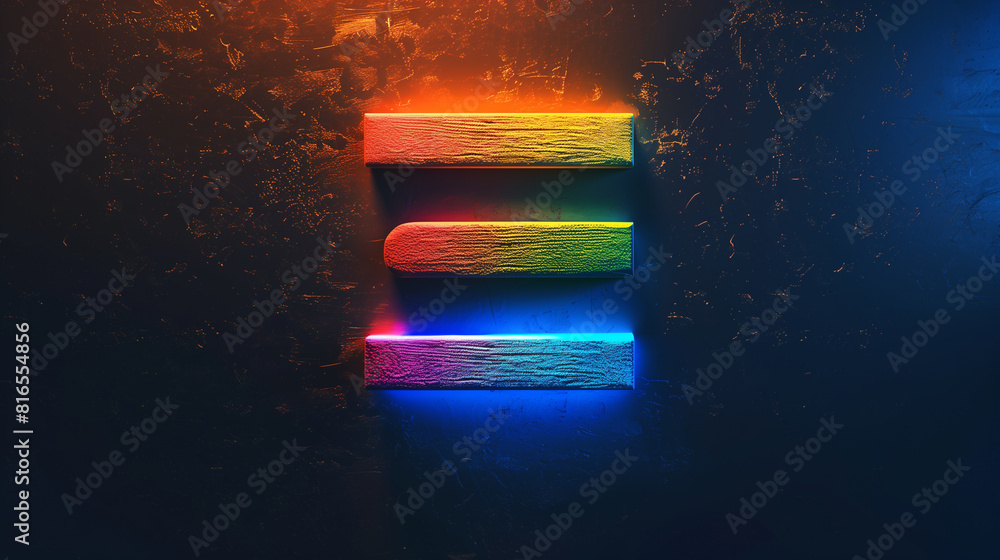 LGBTQ Equality Symbol: An equal sign with the colors of the rainbow ...