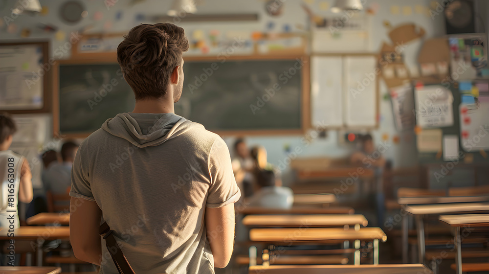 A teacher using positive gestures to encourage student participation ...