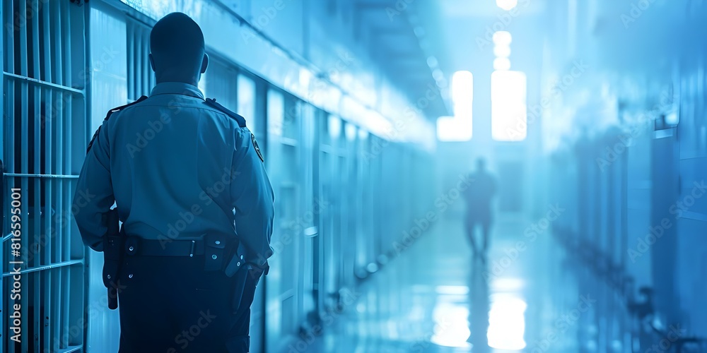 Maintaining Order and Security: Image of a Correctional Officer ...