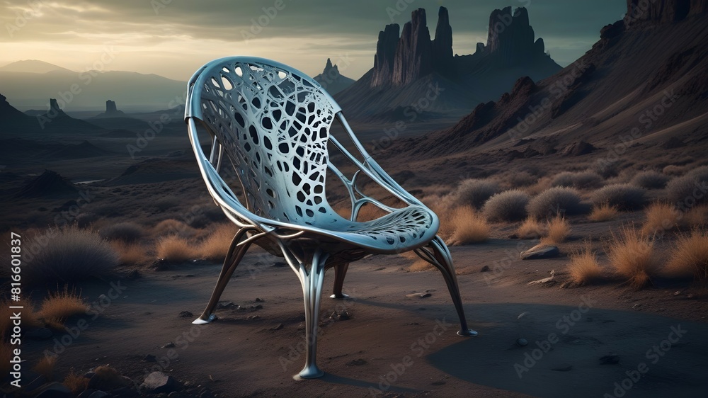 Visual of a future biomimetic chair representing the fusion between ...