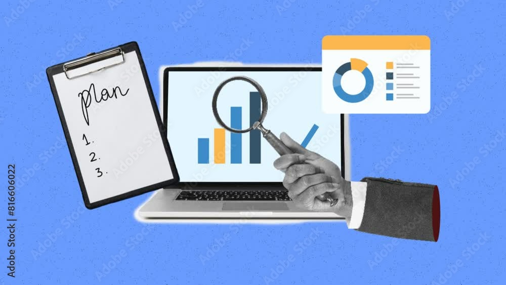 collage. flat drawing. business drawing. business. work. education ...