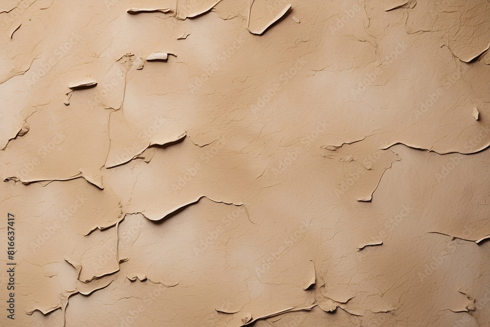 Beige cracked paint texture on a surface showing signs of age and wear ...
