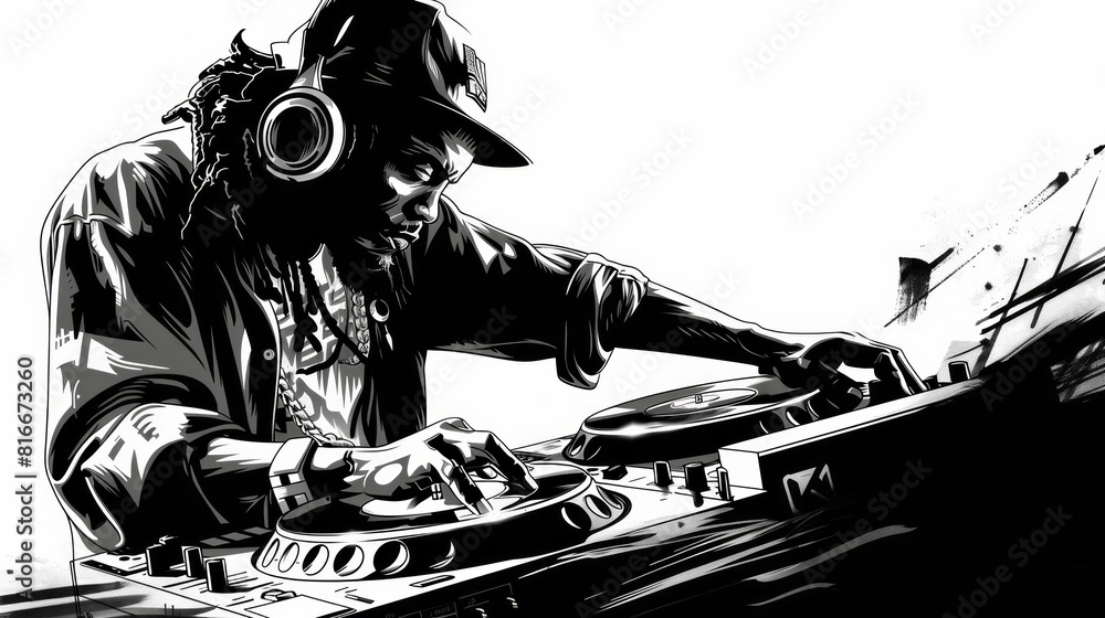 One rappers, rasta dj, graffer, bboy, old school hip hop, rap attack ...