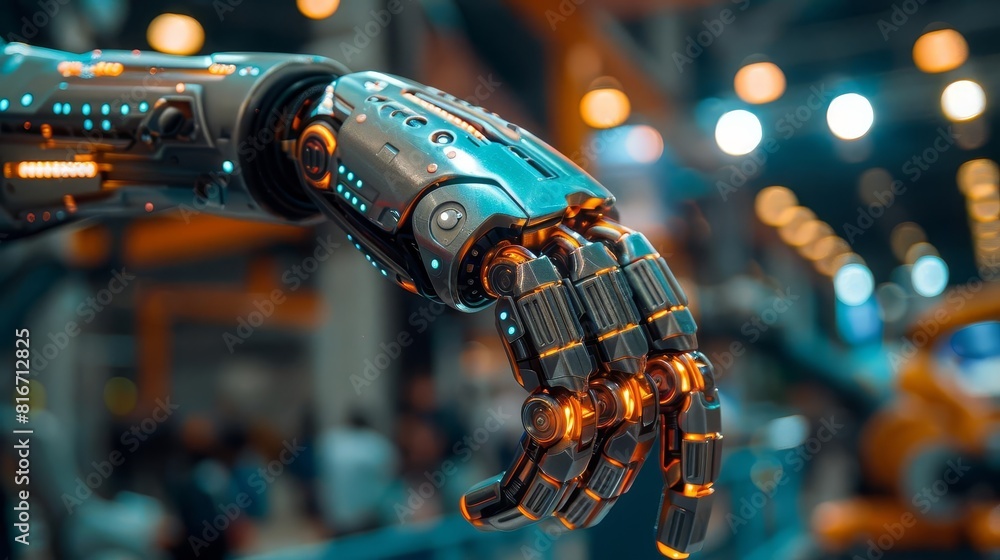A digital twin demonstration at a tech expo, showing realtime data ...