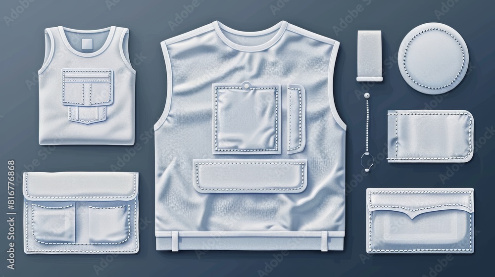 Tags and labels for clothing - realistic modern set of mockups and ...
