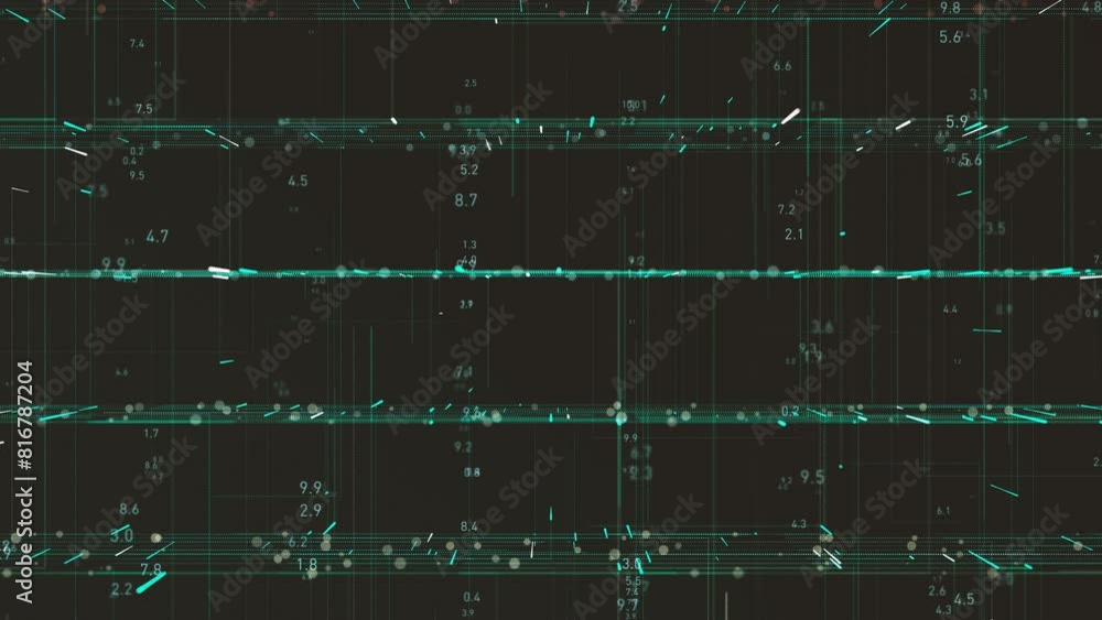 3d Grid Technology Background/ Animation of an abstract background with ...