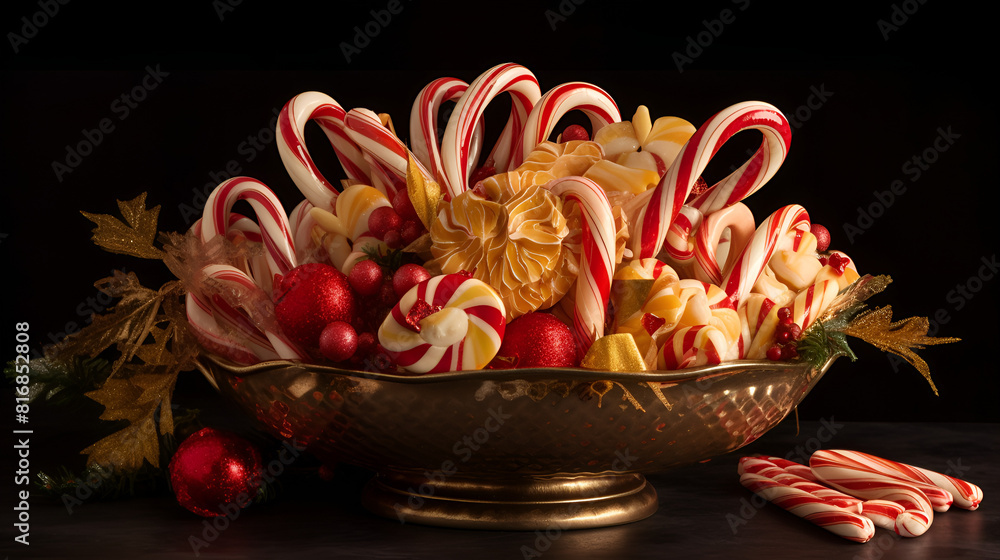 Candy canes HD wallpaper photographic image Stock Illustration | Adobe ...