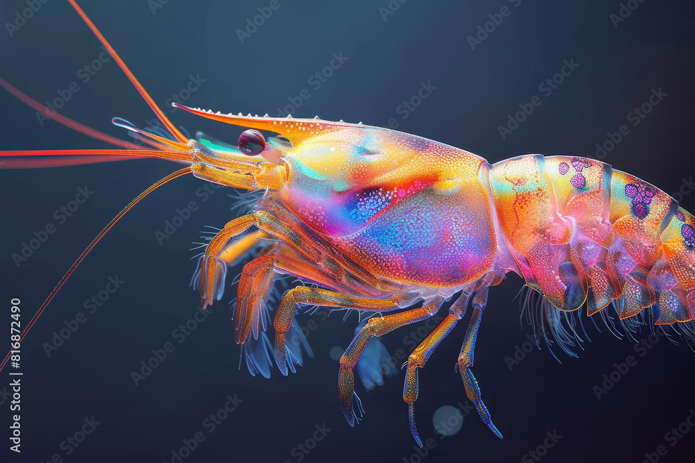 mantis shrimps stand out among the coral reef, showcasing their ...