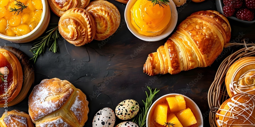 Creating a Delicious Easter Brunch with Pastries and Fruit Spread ...
