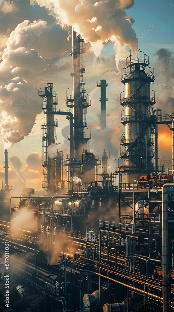 Industrial emissions control side view, retrofitting factories with ...