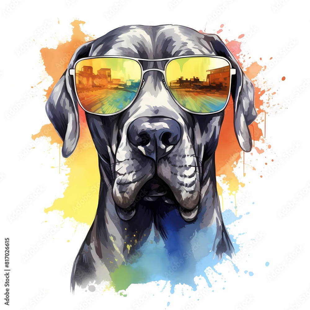 Great Dane. Cool Dog. German Mastiff. German Boarhound clipart ...