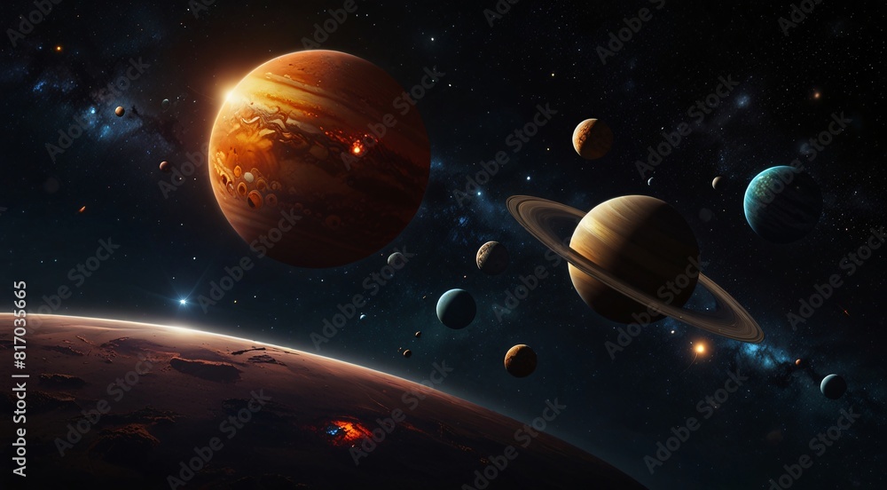 planet in space planets in space, showcasing the beauty of our solar ...