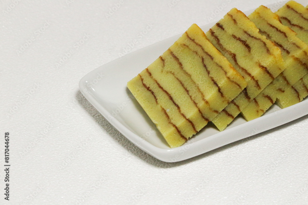 Maksuba layer cake. A typical layer cake of Palembang, South Sumatra ...