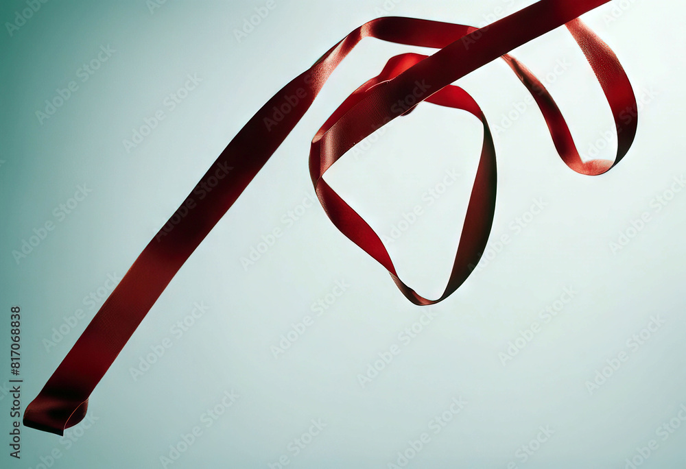 'hanging white aerial tied background ribbon concept knot acrobatics ...