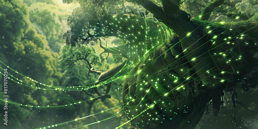 An Integrated Avatar, Part Cyborg and Part Flora, Experiences a ...