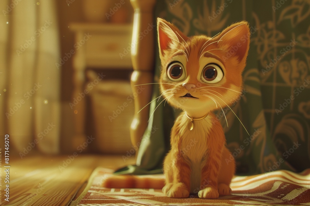 Step back in time with a retro-style cartoon cat straight out of the ...