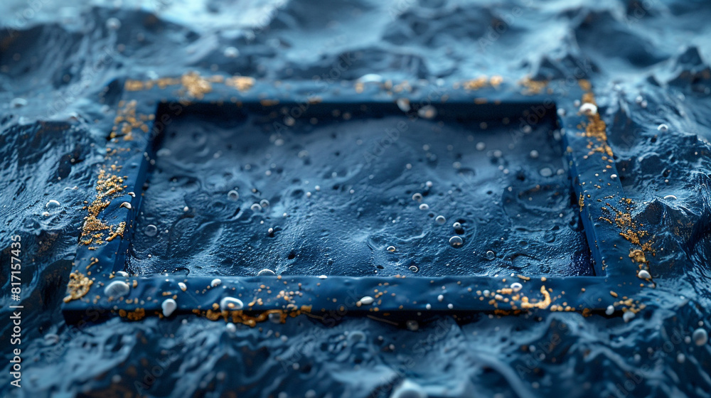 Rectangle navy frame, american navy elements, USA flag elements simple ...