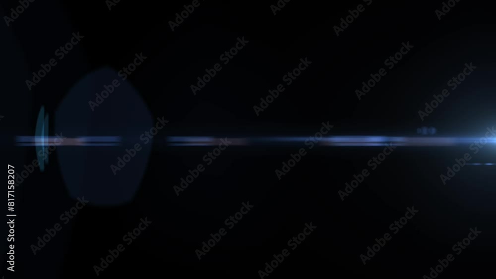 Fast moving lens flare animation on black background for titles 4k ...