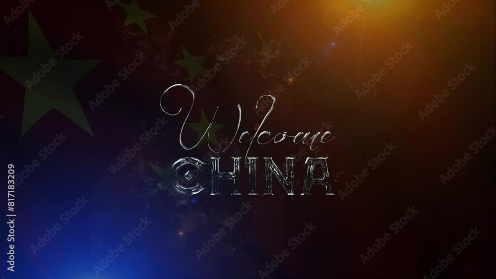 Welcome China, Welcome China Text Animation, Cinematic Welcome To China ...