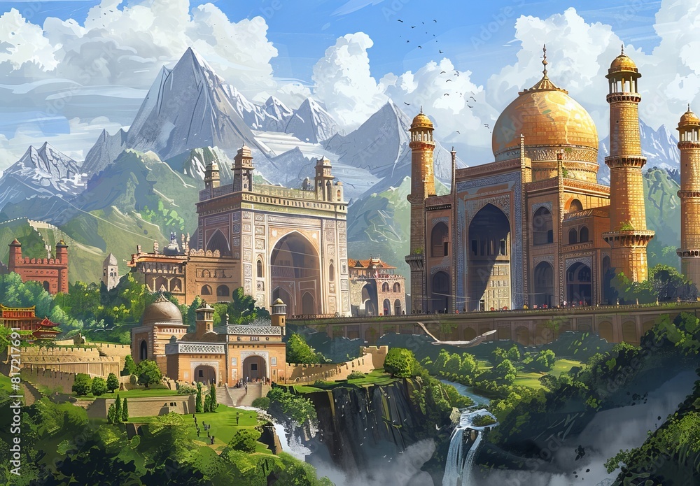 Create paintings of world-renowned landmarks like the Eiffel Tower ...