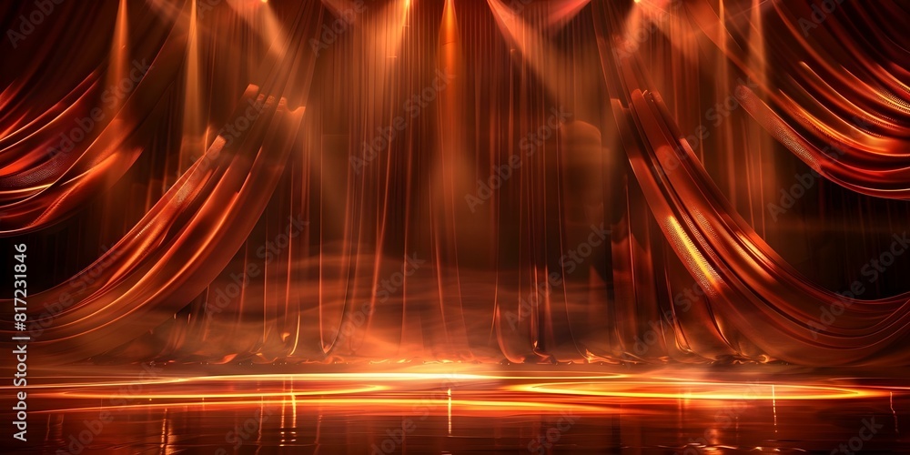 Creating a D Room Backdrop for a Theater Stage. Concept 3D Room ...