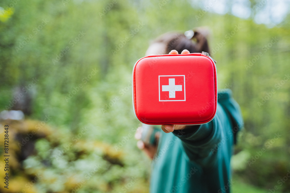 Proactive emergency preparedness in nature with a first aid kit for ...