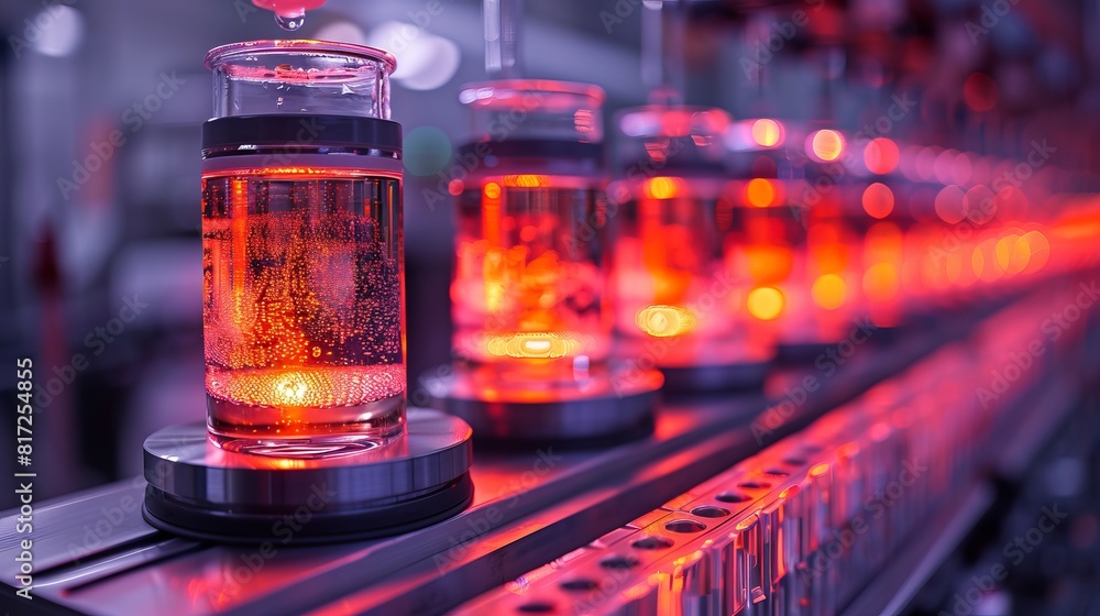 Depiction of magnets exhibiting superconductivity in liquid nitrogen ...
