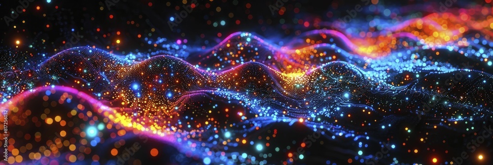 Interactive global network animation with highlighted active ...