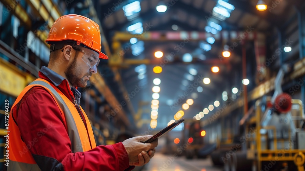 Industrial maintenance technicians conducting routine inspections on a ...