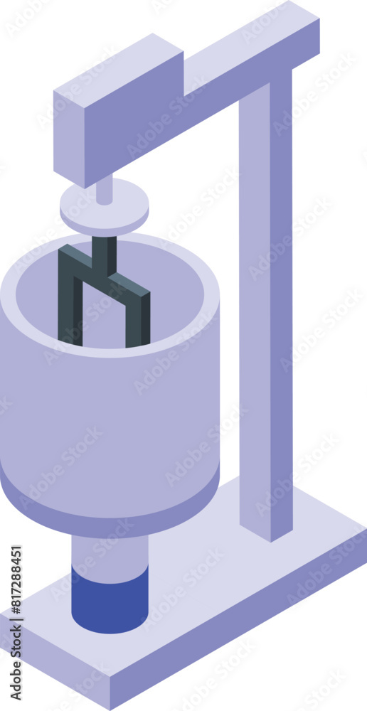 Isometric laboratory centrifuge vector graphic illustration for ...