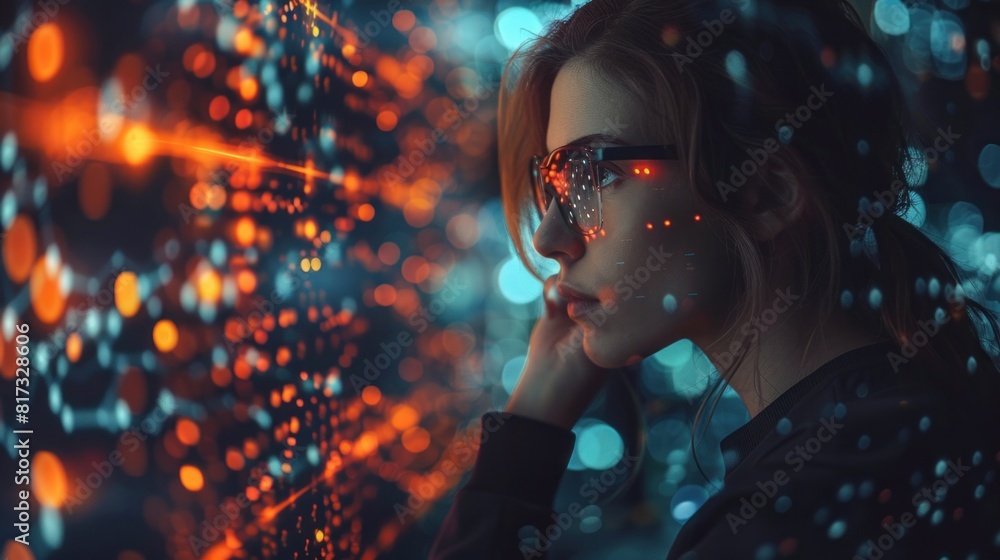 Illustrate the painstaking process of data analysis and interpretation ...