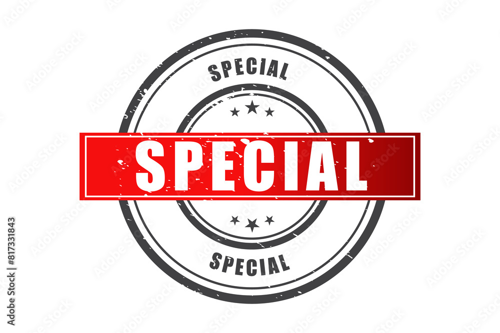 Special stamp seal Vector badge icon template Illustration isolated on ...