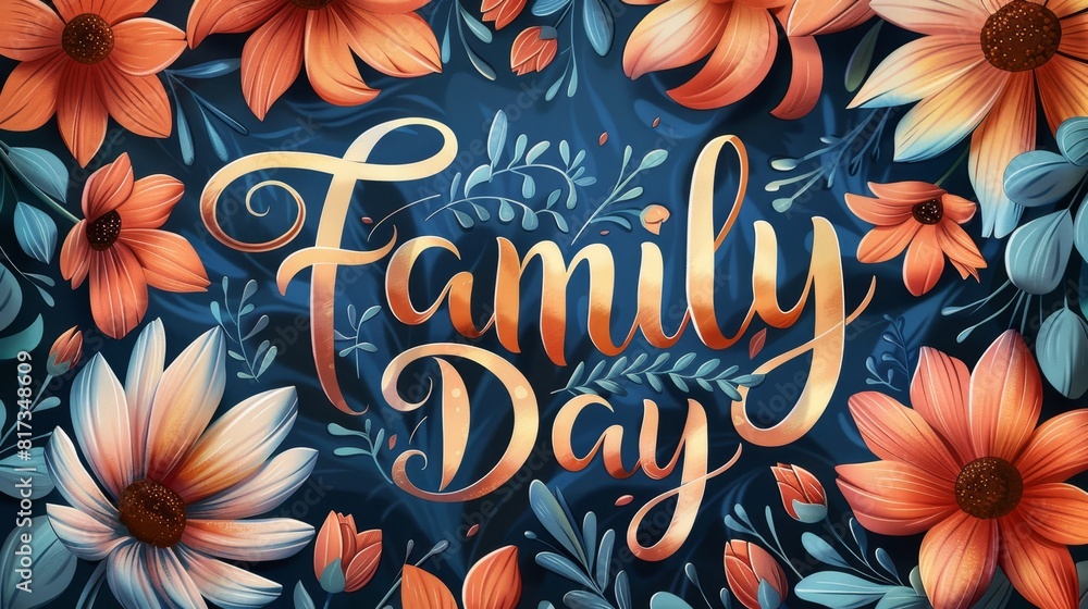 special occasion invitation, family day beautifully scripted in ...