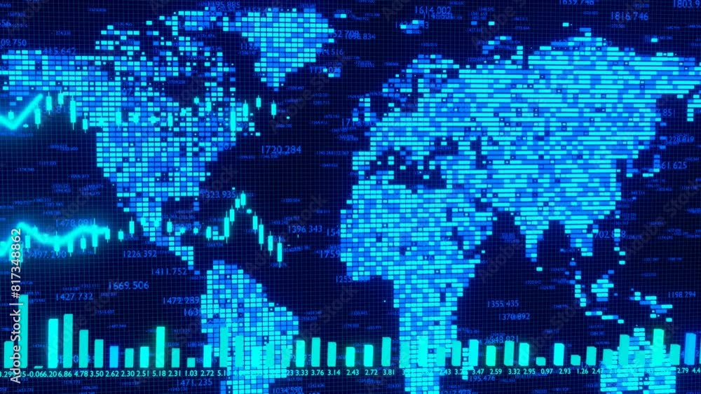 Visualizing global equity markets and stock markets, candlestick chart ...