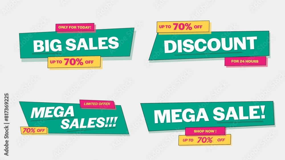 Sale Discount Banners 83 , Fully Editable and Animated Stock Template ...