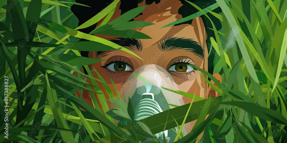 Asthma inhalers: An athlete practices their sport, breathing easily ...