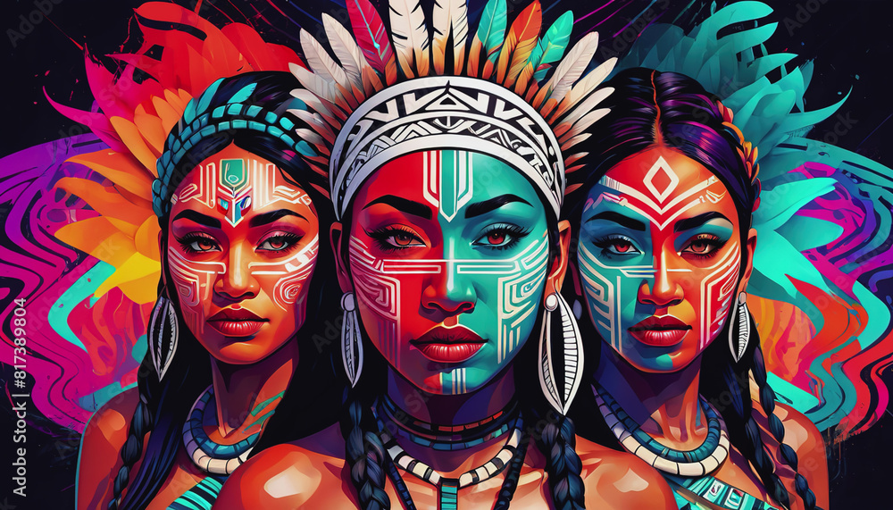 International Day of the World's Indigenous Peoples. The Maori tribe of ...