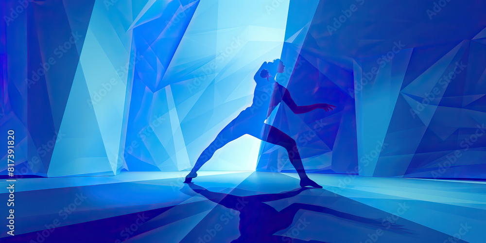Graceful Contortions: A Figure Dances in the Center of a Room, Their ...