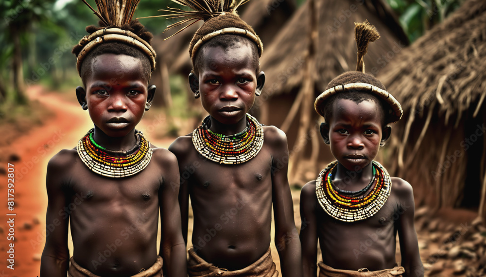 International Day of the World's Indigenous Peoples. The Pygmy tribe of ...
