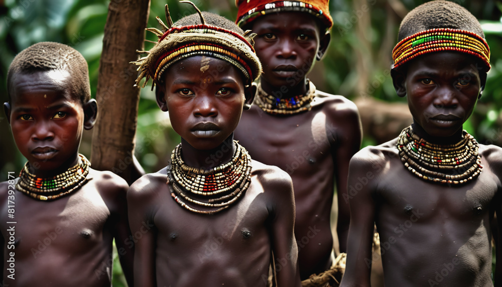 International Day of the World's Indigenous Peoples. The Pygmy tribe of ...