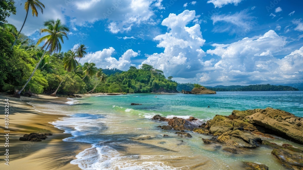 Costa ricas summer. stunning tropical view perfect for travel websites ...