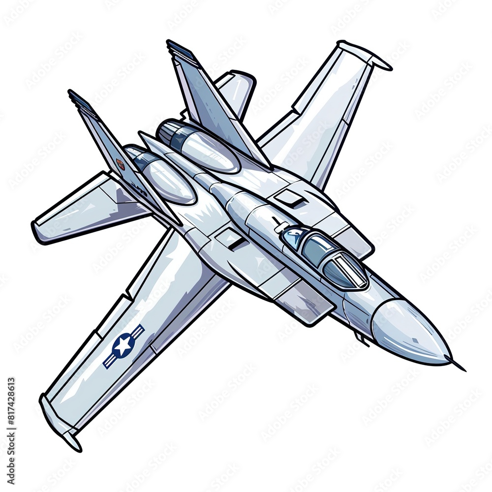 Ilustração do Stock: f14 tomcat outline jet fighter vector design ...