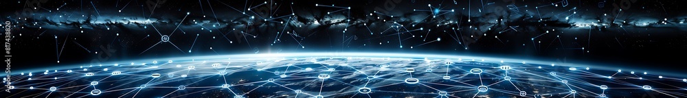 An expansive network view of a satellite-based earth observation system ...